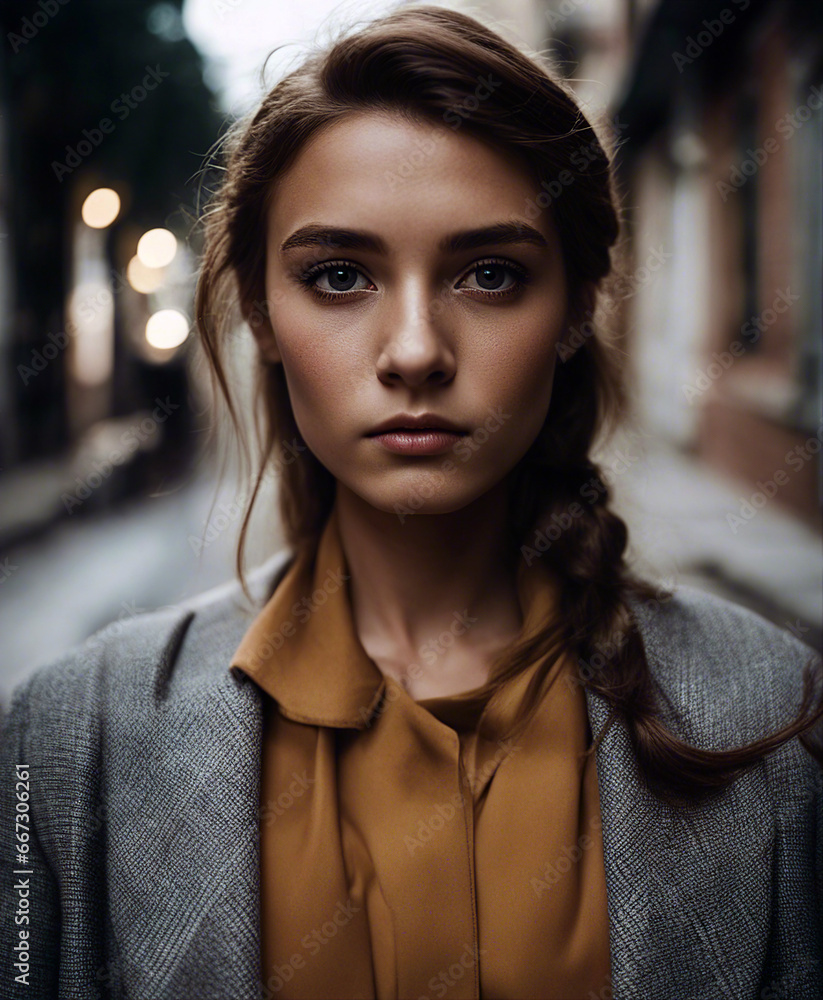 documentary photography, girl among soldiers, dark skin, sadness ...