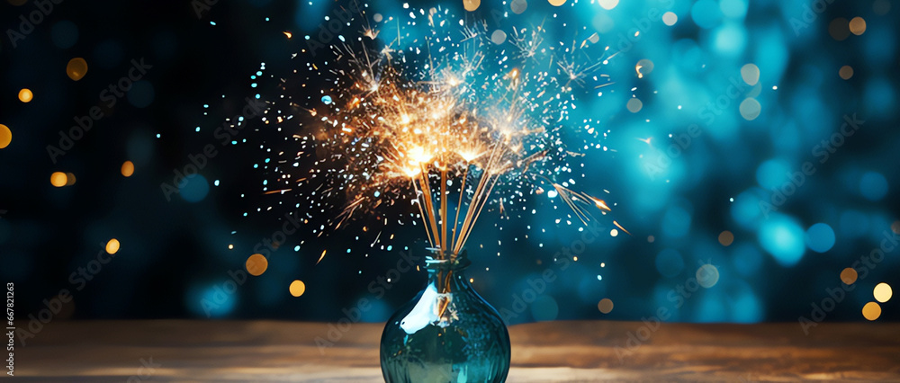 sparkling stick, AI generated Stock Illustration | Adobe Stock