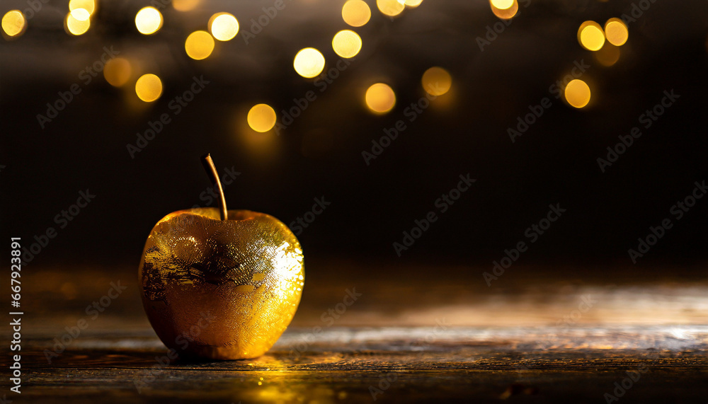One golden apple in the making Stock Illustration | Adobe Stock