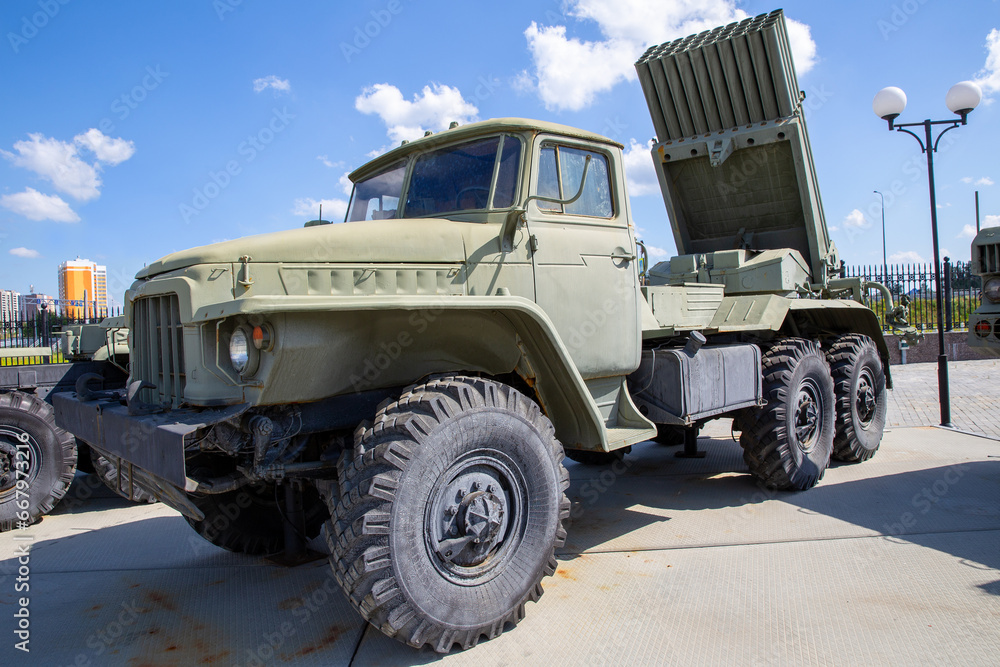 Multiple launch rocket system "GRAD" Is intended for destruction of an ...