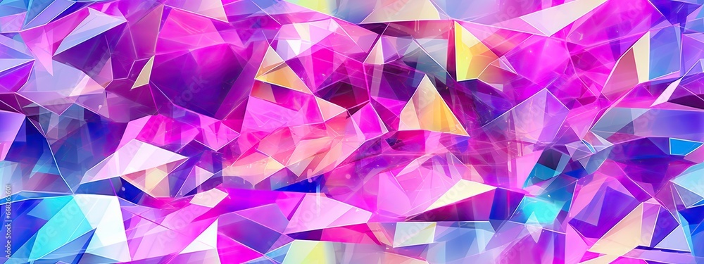 Seamless abstract shattered vaporwave prism refraction background ...