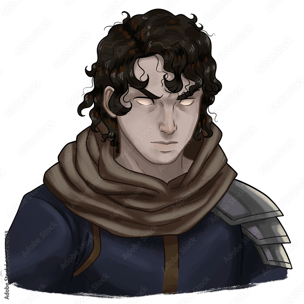 PNG transparent background fantasy character illustration. Male human ...