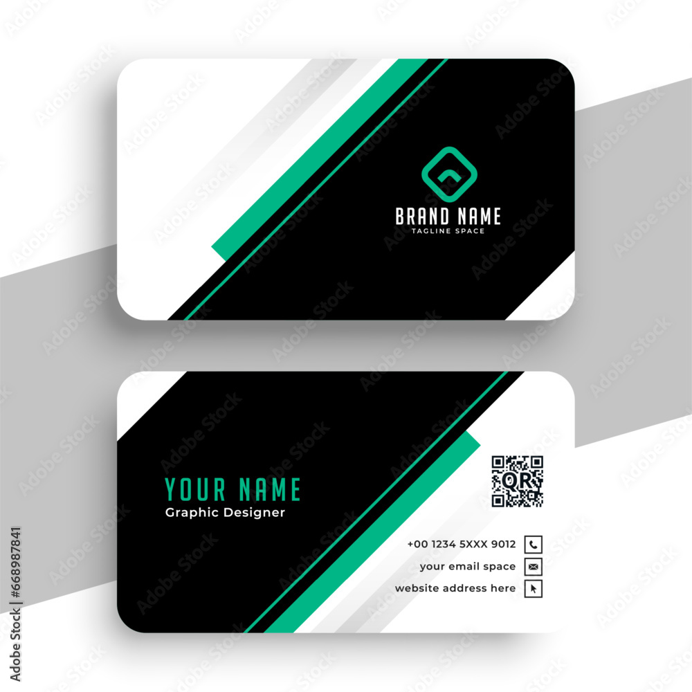 professional business visiting card template a office stationery Stock ...
