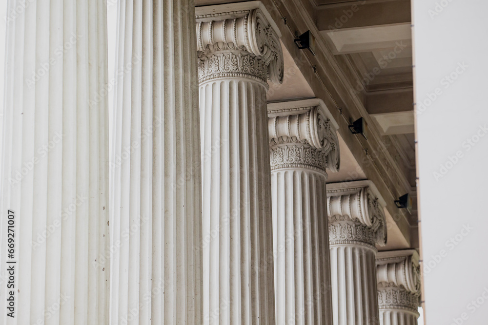 Ancient architecture greek style columns Stock Photo | Adobe Stock