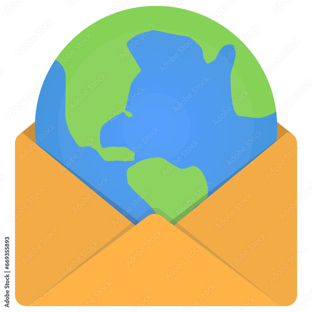 Vector illustration of earth letter icon sign and symbol. colored icons ...