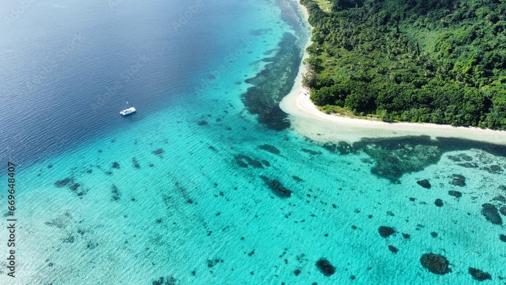 Aerial views of different islands in the Kingdom of Tonga Stock Photo ...