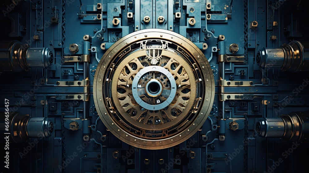 A lock with algorithmic gears inside, illustrating the mechanisms that ...