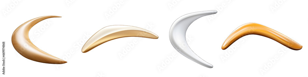 Boomerang clipart collection, vector, icons isolated on transparent ...