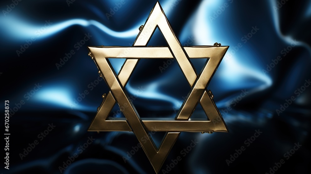 Ilustración de Stock Star of David, ancient symbol, emblem in the shape ...