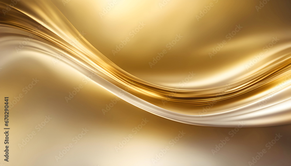 abstract background with waves of white gold color in high resolution ...
