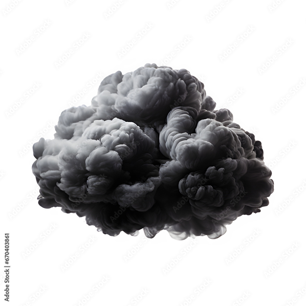 storm cloud object isolated on transparent background ,pollution cloud ...