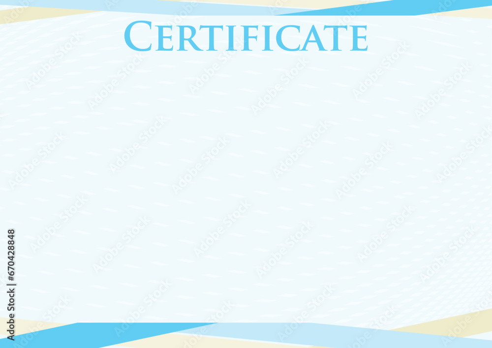 certificate background vector illustration,ready to print . good ...