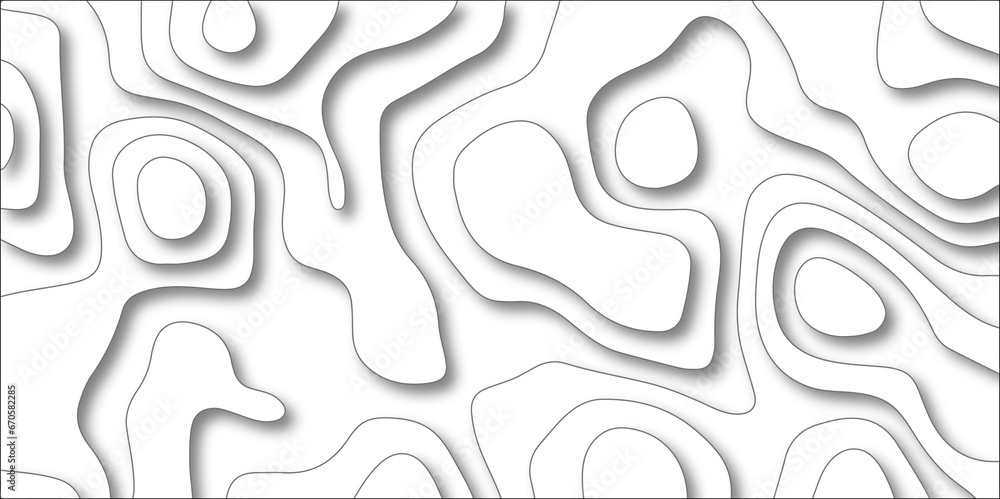 3D Contour map background. Vector geography scheme and terrain ...