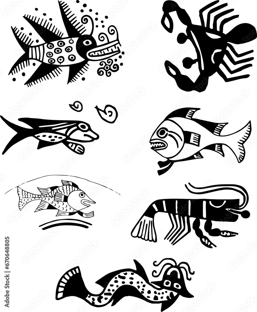 Andean iconography pre inca moche nazca wari tiahuanaco paracas chimu ...