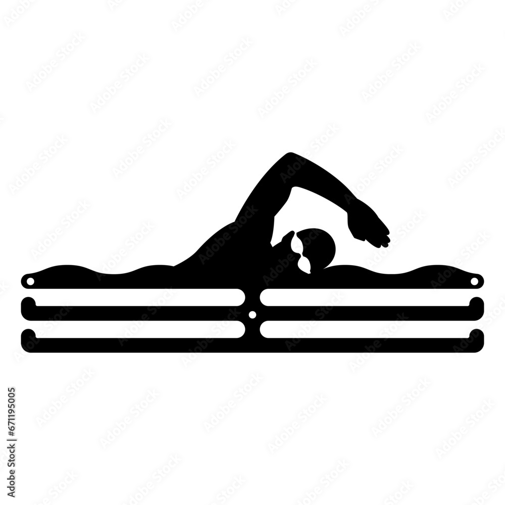 Medal holders swimming. Template for making a medal box. Template for ...