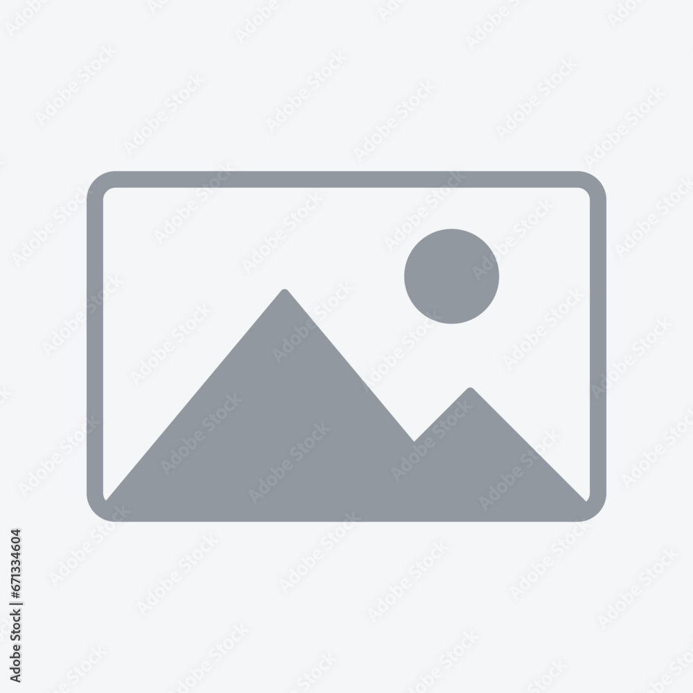 No photo thumbnail graphic element. No found or available image in the gallery or album. Flat ...