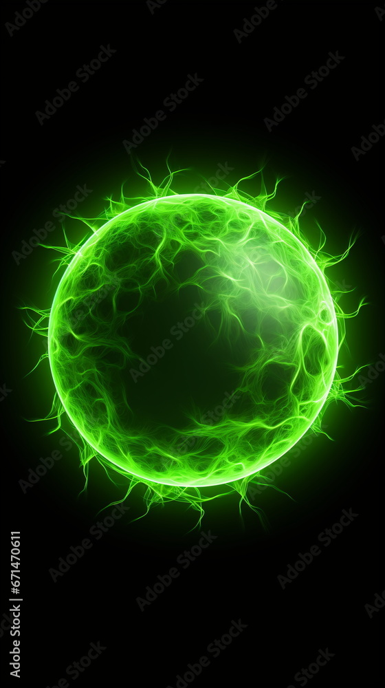 fog abstract explosion of cosmos power cosmic green nebula lightning ...