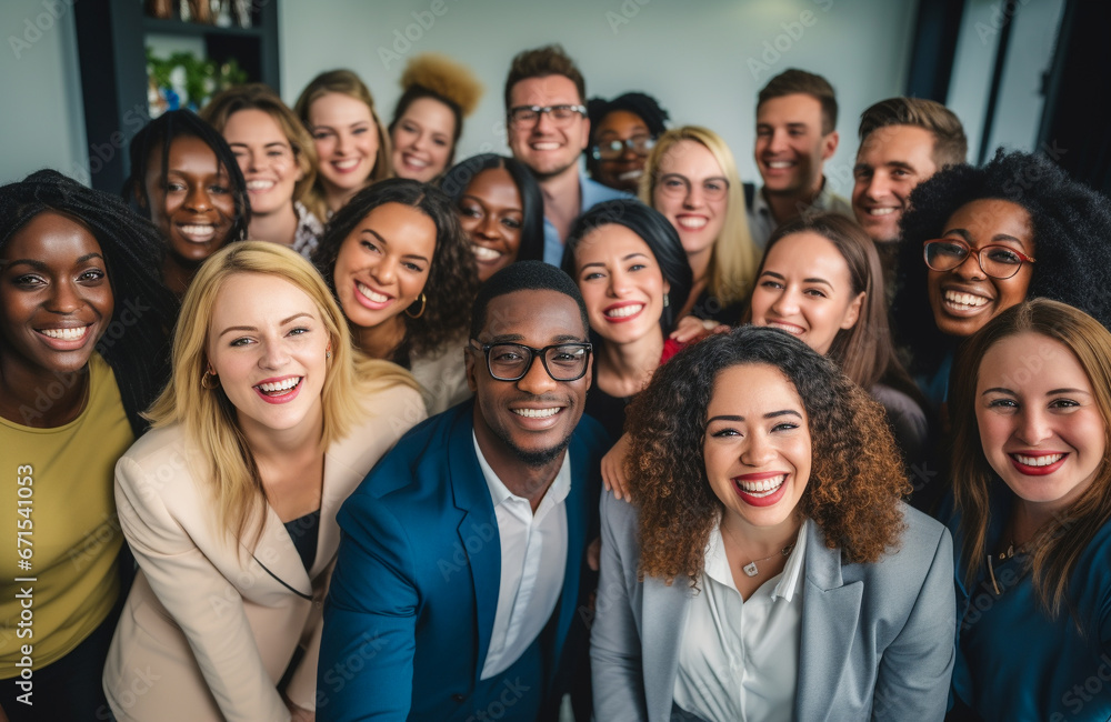 Ethnicity Diversity at Work. Happy Employees From Different Backgrounds ...
