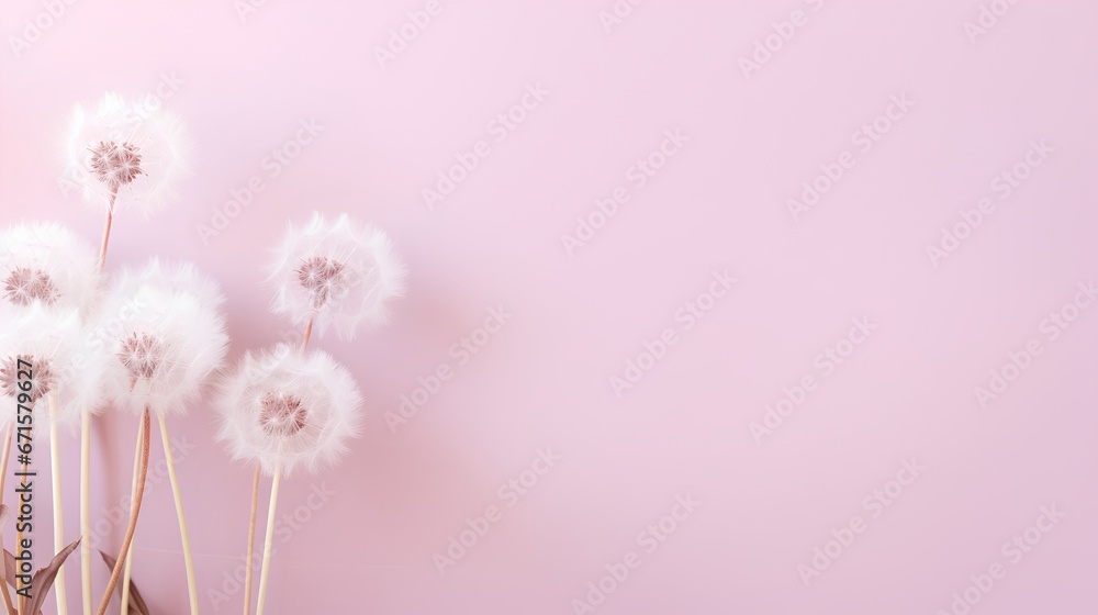 Dandelion fluff background for aesthetic minimalism style background ...