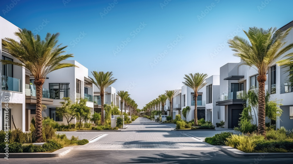 Luxury housing projects, featuring modern townhouses and villas ...