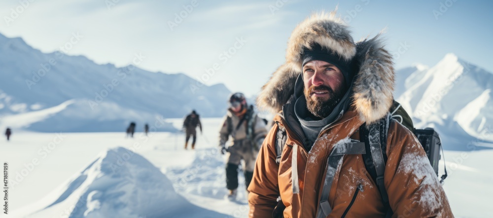 Arctic Odyssey: A Man Working as a Polar Explorer, Embracing Extreme ...