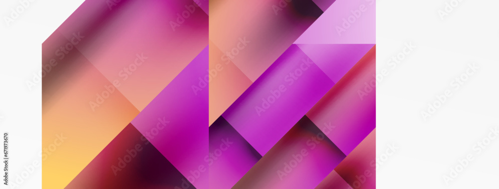 Captivating vector abstraction. Triangles interlock in mesmerizing ...
