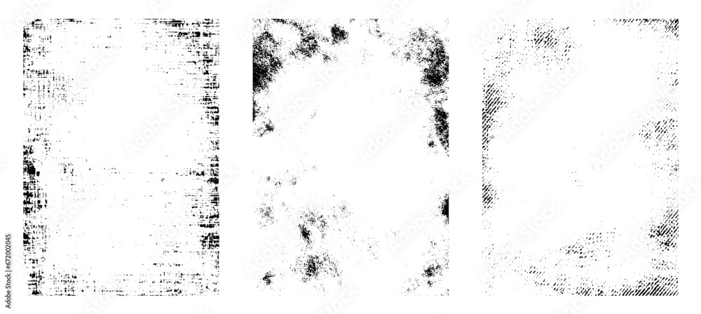 Scratches dirt dust paper grunge texture cover. Overlay stamps set ...