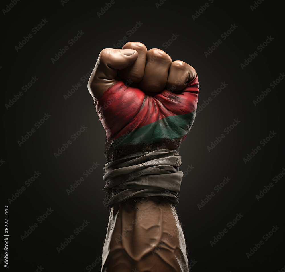 I stand with Palestine with hand icon and palestine flag. Save Gaza ...