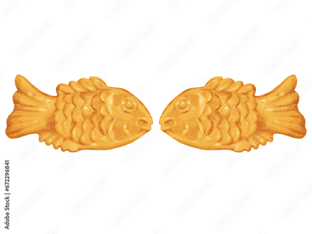 Bungeoppang (Korean Fish Shaped Pastry) ,Fish-shaped bread with sweet ...