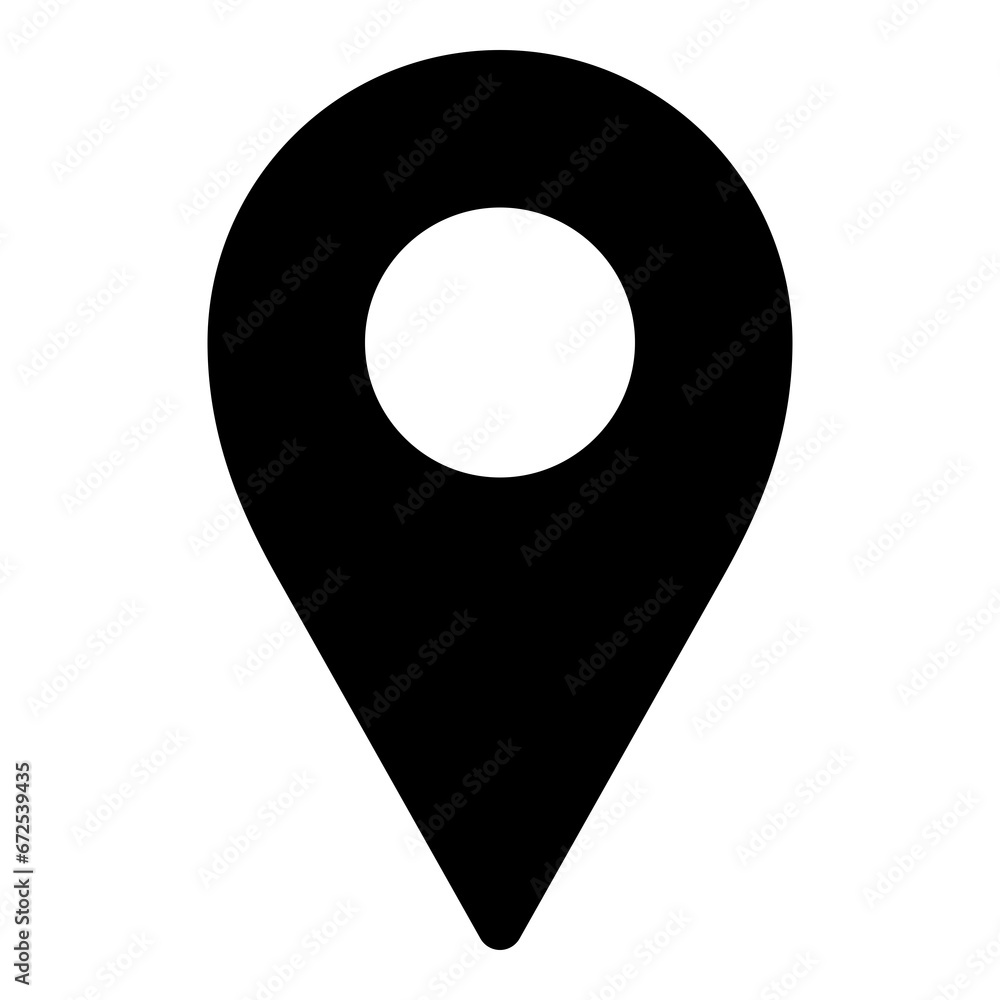 Pin location icon for map and navigation Stock Illustration | Adobe Stock
