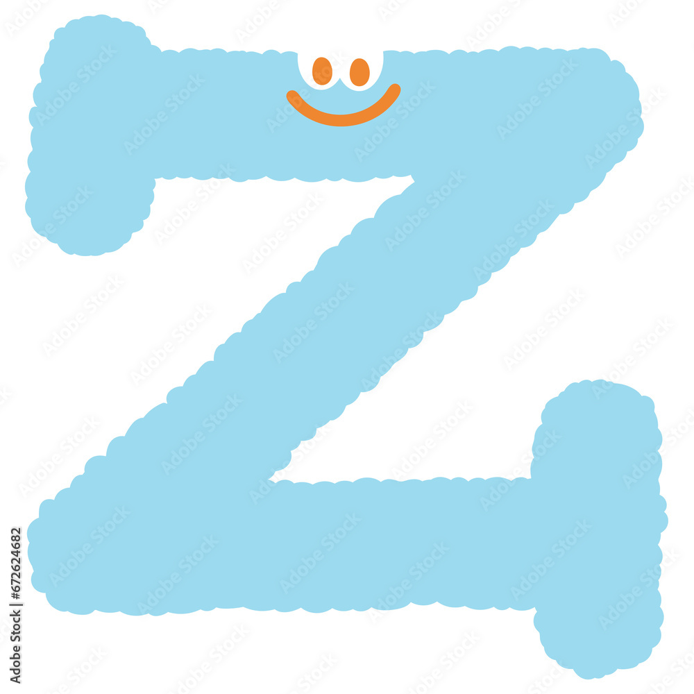 Fluffy cute A to Z alphabet designs for brand logo, business logo ...