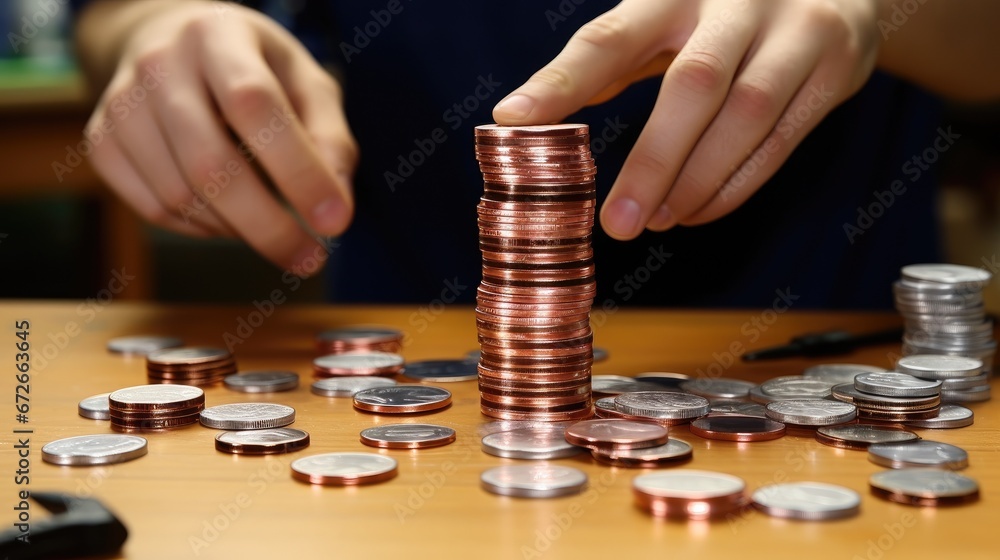 Measuring electric voltage on Volta's pile made from a stack of copper ...