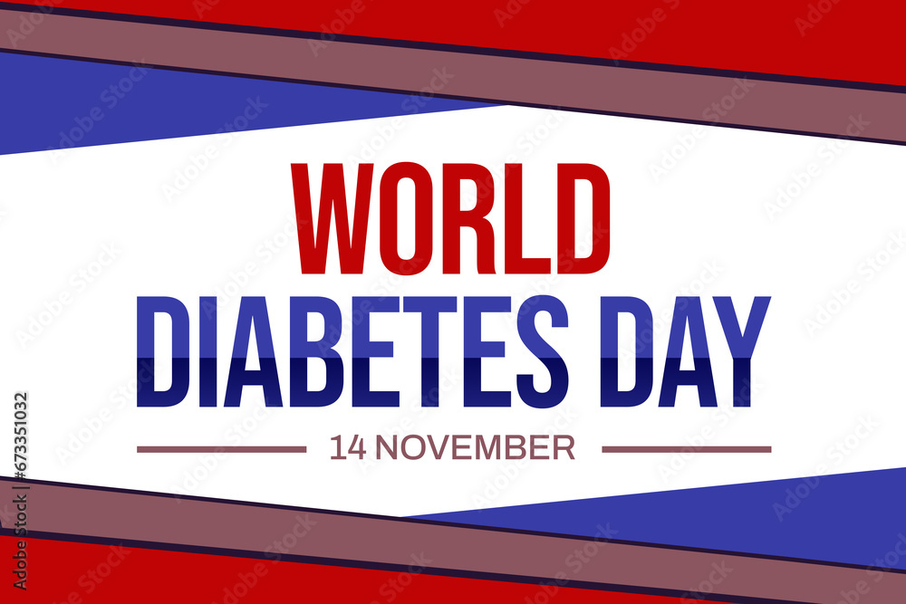 World Diabetes Day Wallpaper with traditional border design on the ...