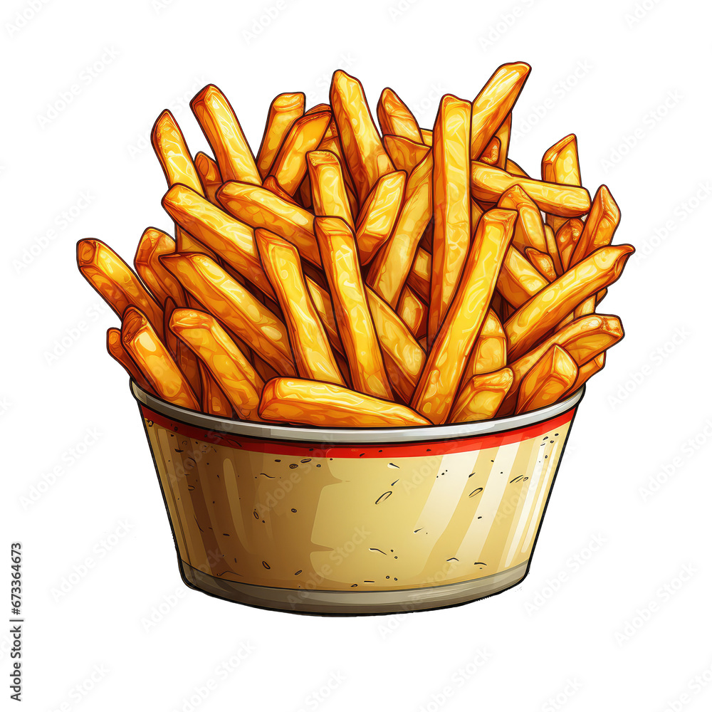 crispy crunchy long potato french fries . Clipart PNG image ...