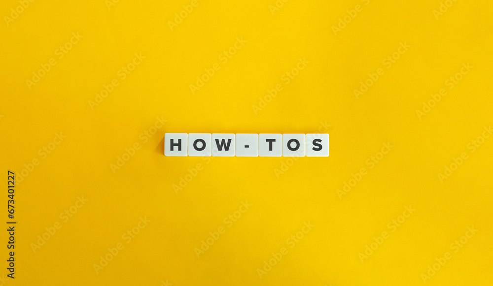 How-Tos, How To, Tip, Manual, Handbook, Guidebook Stock Photo | Adobe Stock