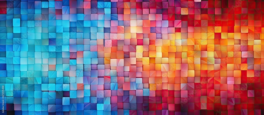 A vibrant and artistic mosaic design with abstract patterns suitable ...