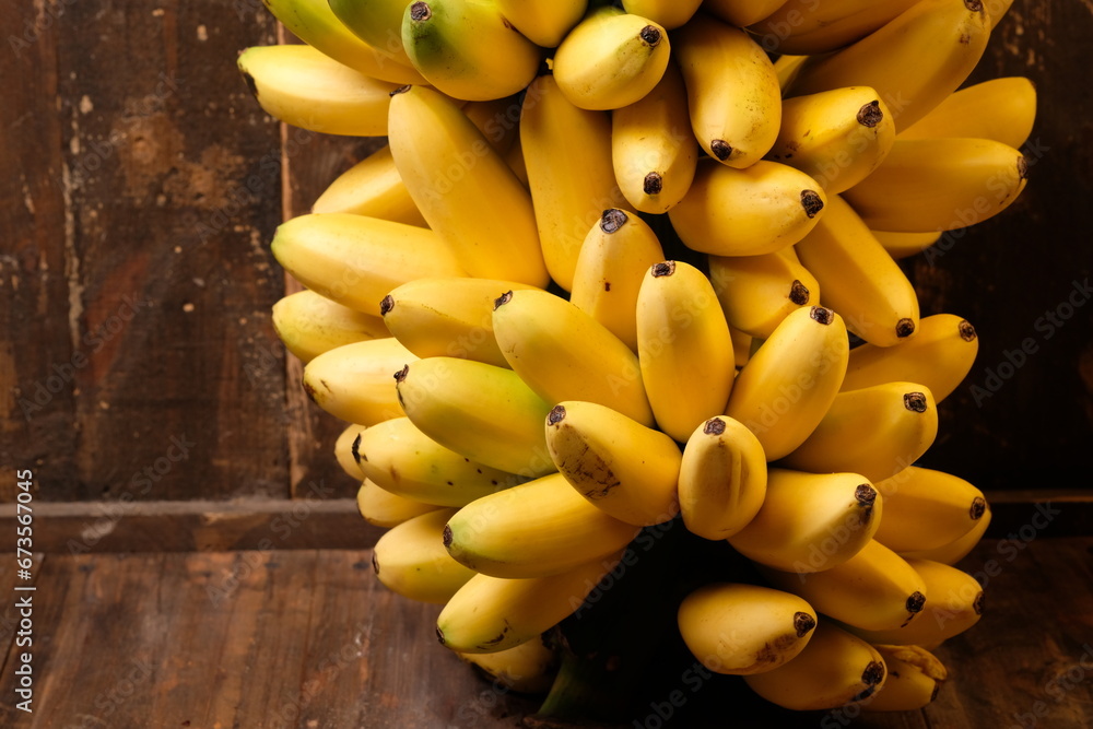 Fotografie Lady Finger bananas are diploid cultivars of Musa acuminata ...