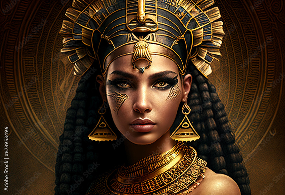 Cleopatra, queen of Egypt. AI Generated Stock Illustration | Adobe Stock