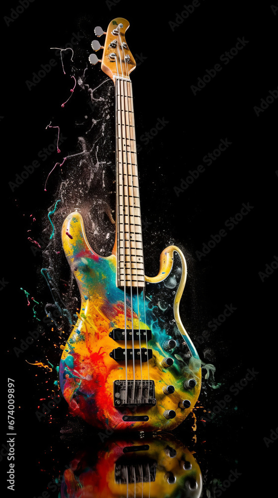 Some instruments of my "Pixeljazz" project in some color splash to ...