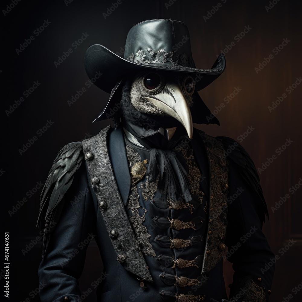 Plague doctor, pestilence, contagion epidemic, middle age, bubonic ...
