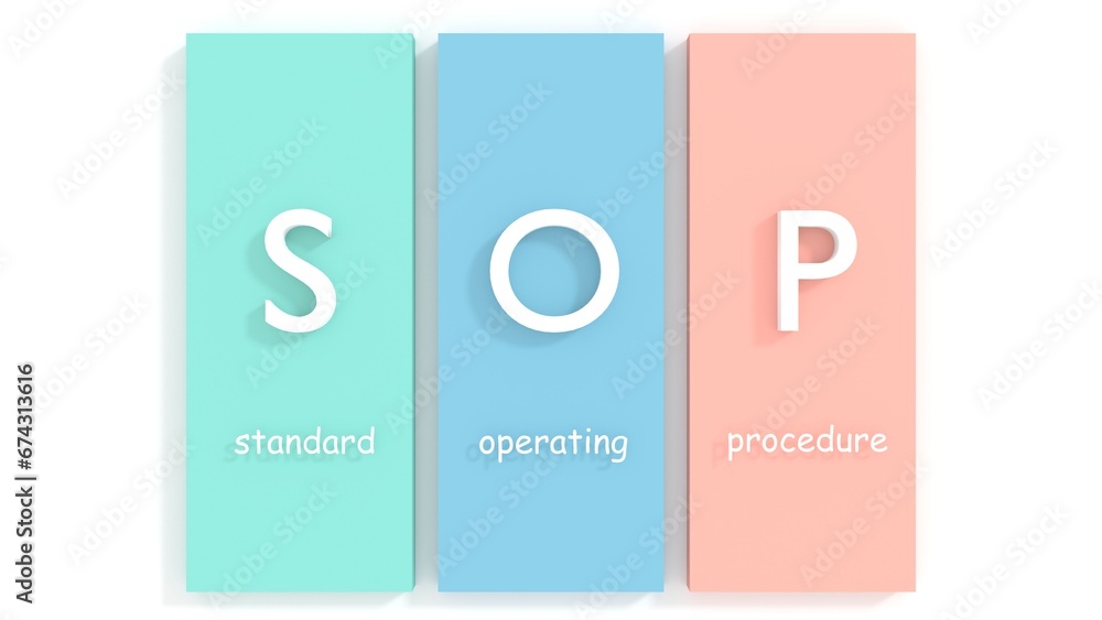 Standard Operating Procedure. SOP is a set of step-by-step instructions compiled by an ...