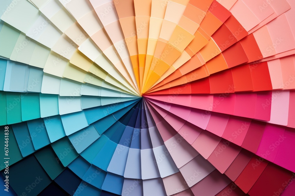 multicolored business background with color swatches samples Stock ...