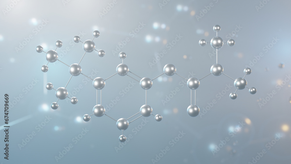 neostigmine molecular structure, 3d model molecule, parasympathomimetic ...