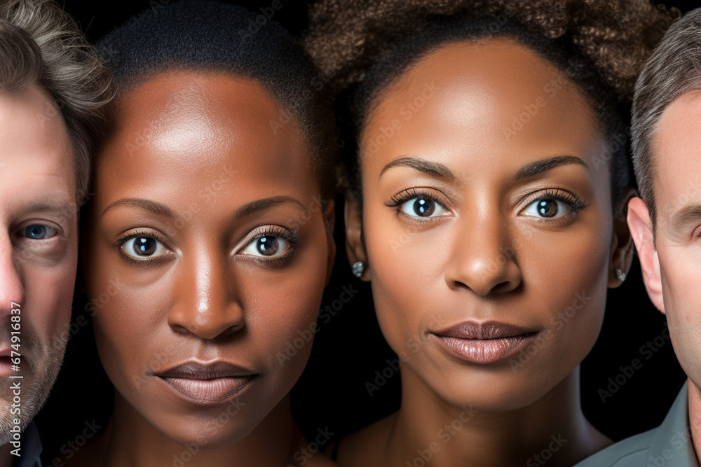 Hermosa diversidad de razas y etnias en el trabajo. Personas de ...