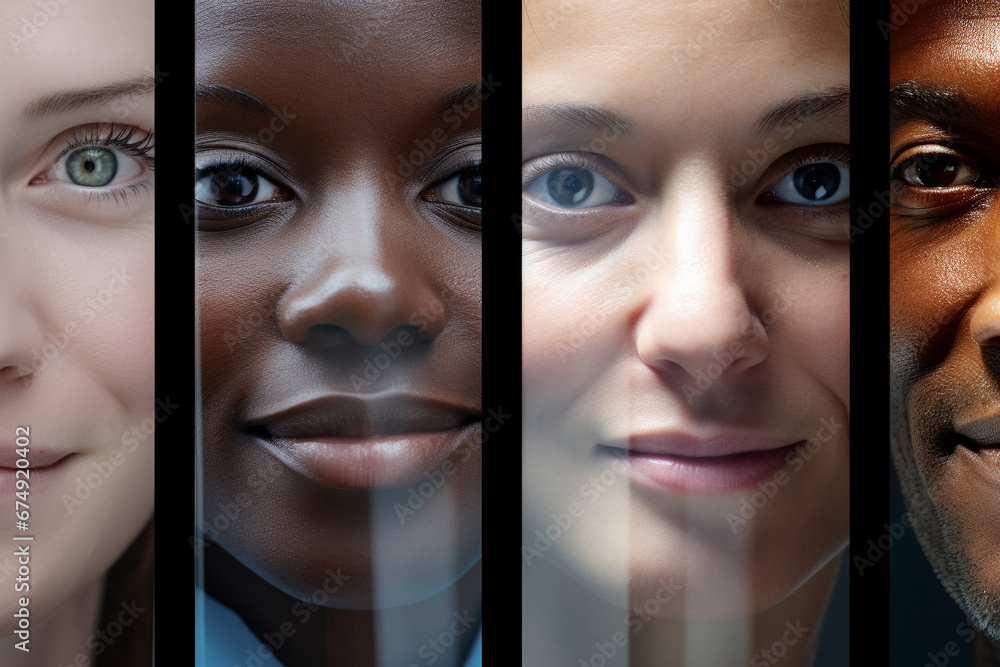 Hermosa diversidad de razas y etnias en el trabajo. Personas de ...