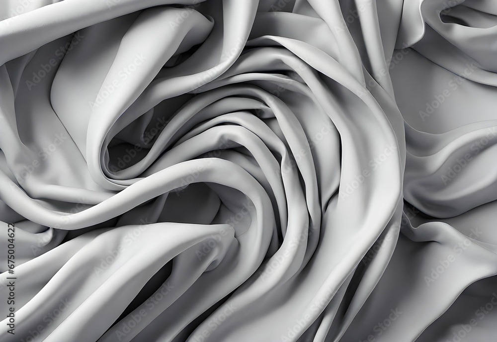 AI generated illustration of a white, wrinkled fabric Stock ...