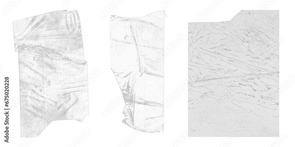 Photo of various polyethylene packages on a black background. Polythene ...