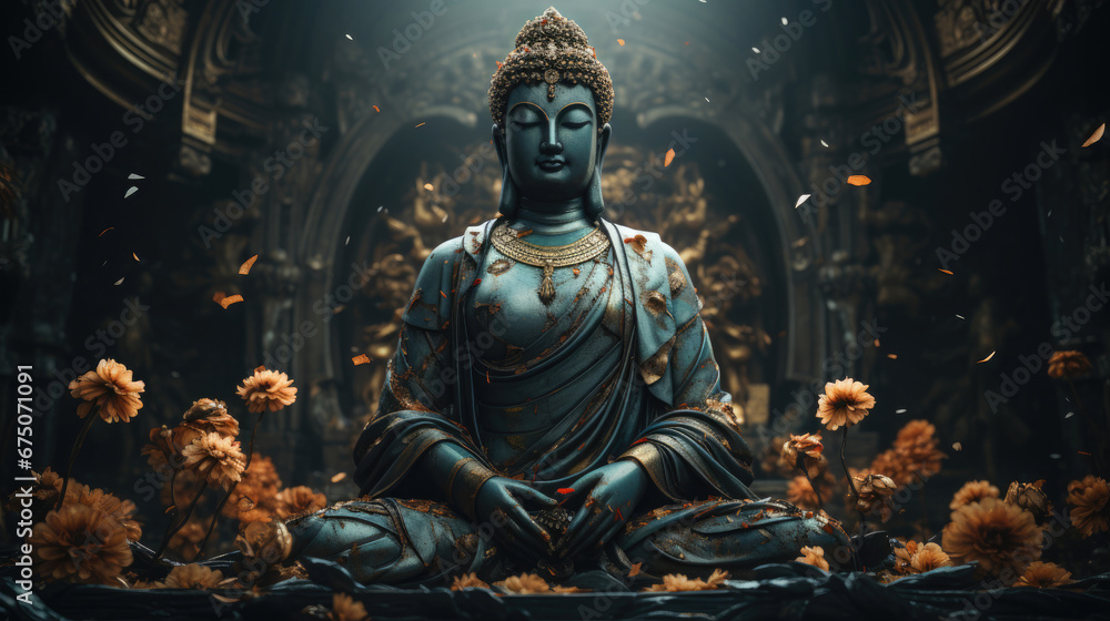 Buddha, Background Image, Hd Stock Illustration | Adobe Stock