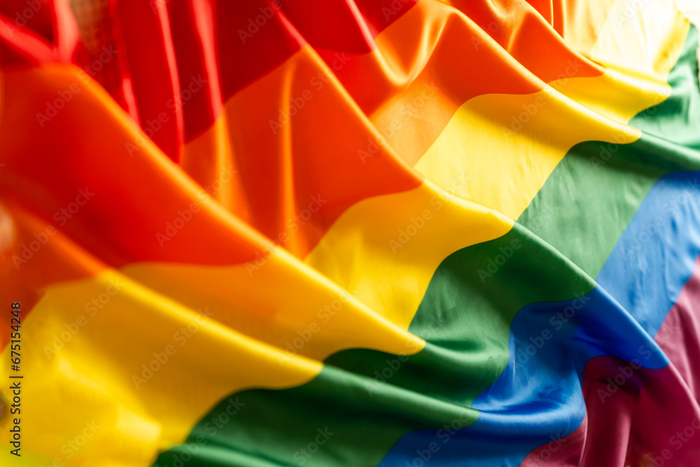 The rainbow flag or pride flag is a symbol of LGBT pride and LGBT ...