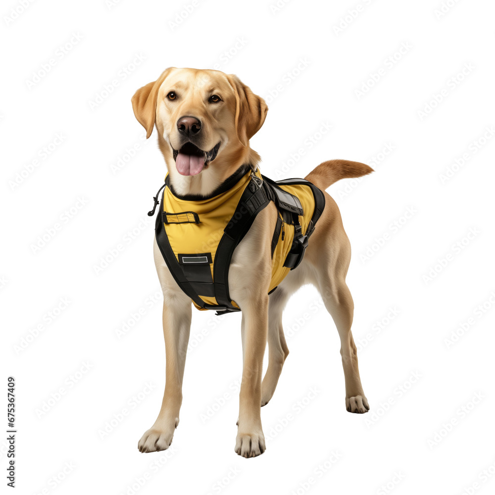 Labrador retriever as assistance service dogs Stock Photo | Adobe Stock